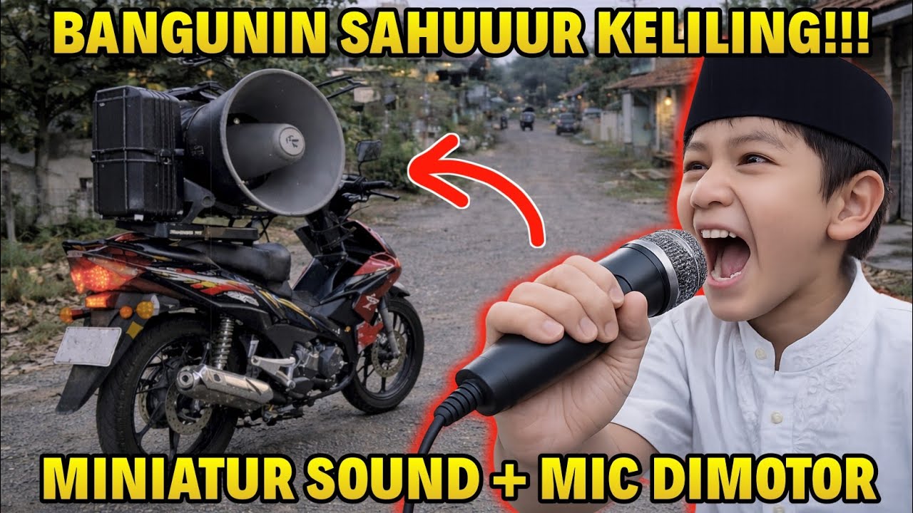 BANGUNIN SAHUR PAKAI INI AJA ! CARA BUAT MIC SOUND MINIATUR CUMA MODAL ...