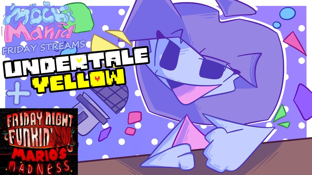 peaking all over my screen | FRIDAY STREAM 6: UNDERTALE YELLOW + MM V2 ...