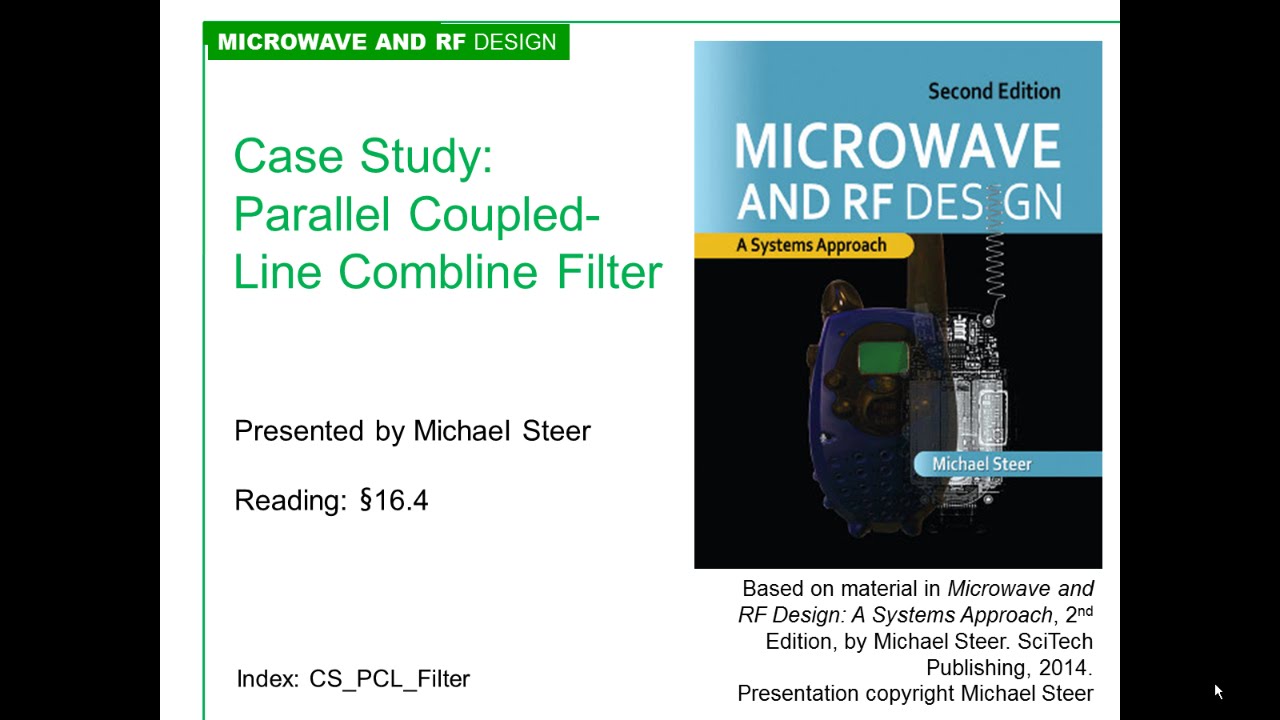 Parallel Coupled Line Combline Filter, Part A - YouTube