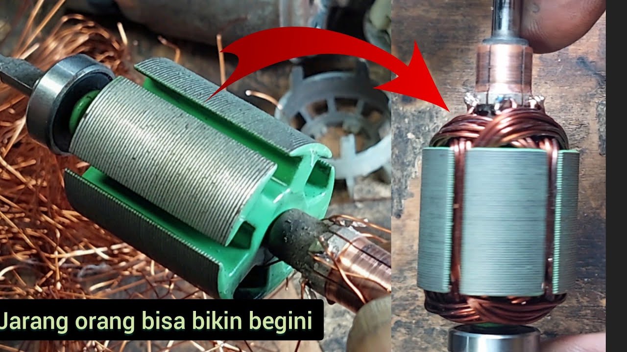 cara gulung coil dinamo Dc,sprayer electric 12 volt - YouTube