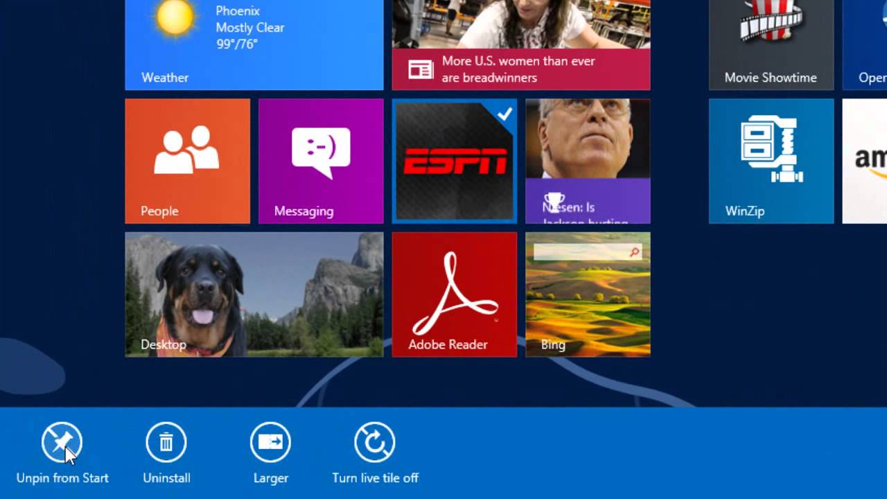 Customizing the Start Screen - YouTube