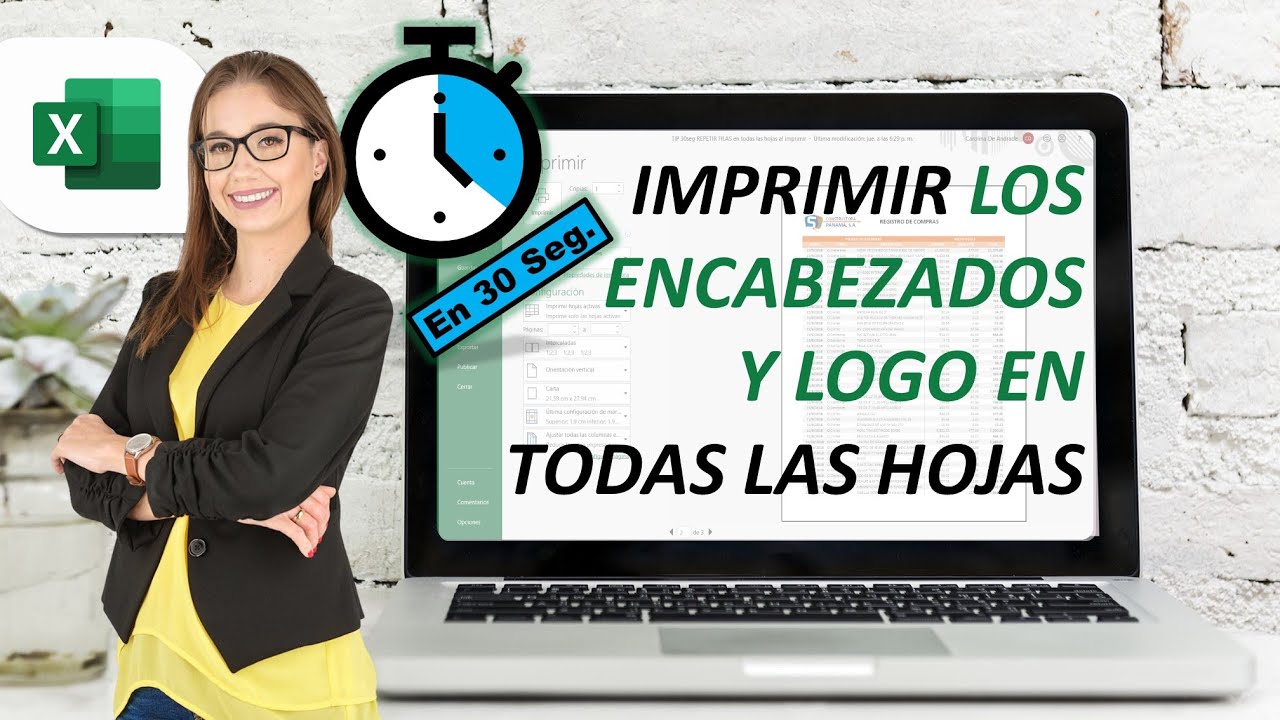 ¿Cómo imprimir los encabezados, título y/o el logo en todas las hojas ...