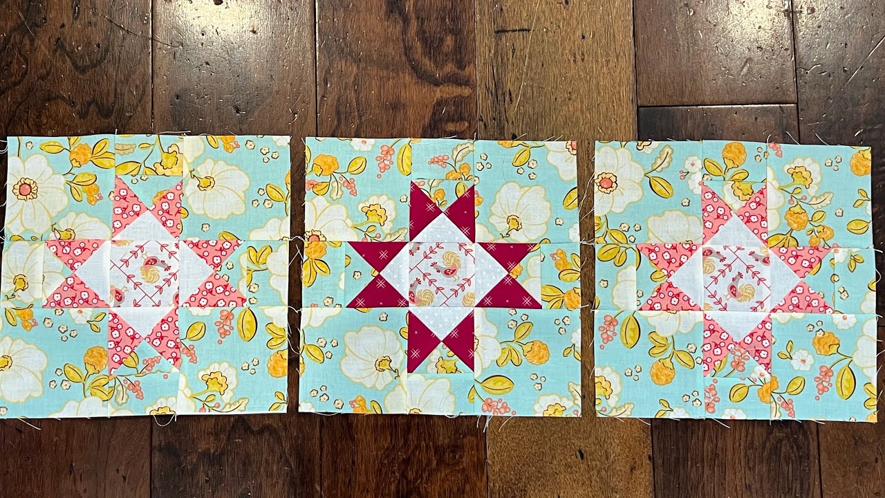Barn Star Sampler Quilt Block #12 - YouTube