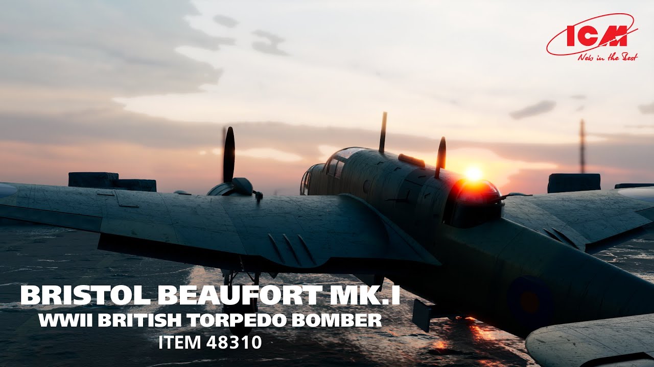 Bristol Beaufort Mk.I WWII British torpedo bomber (item number 48310 ...