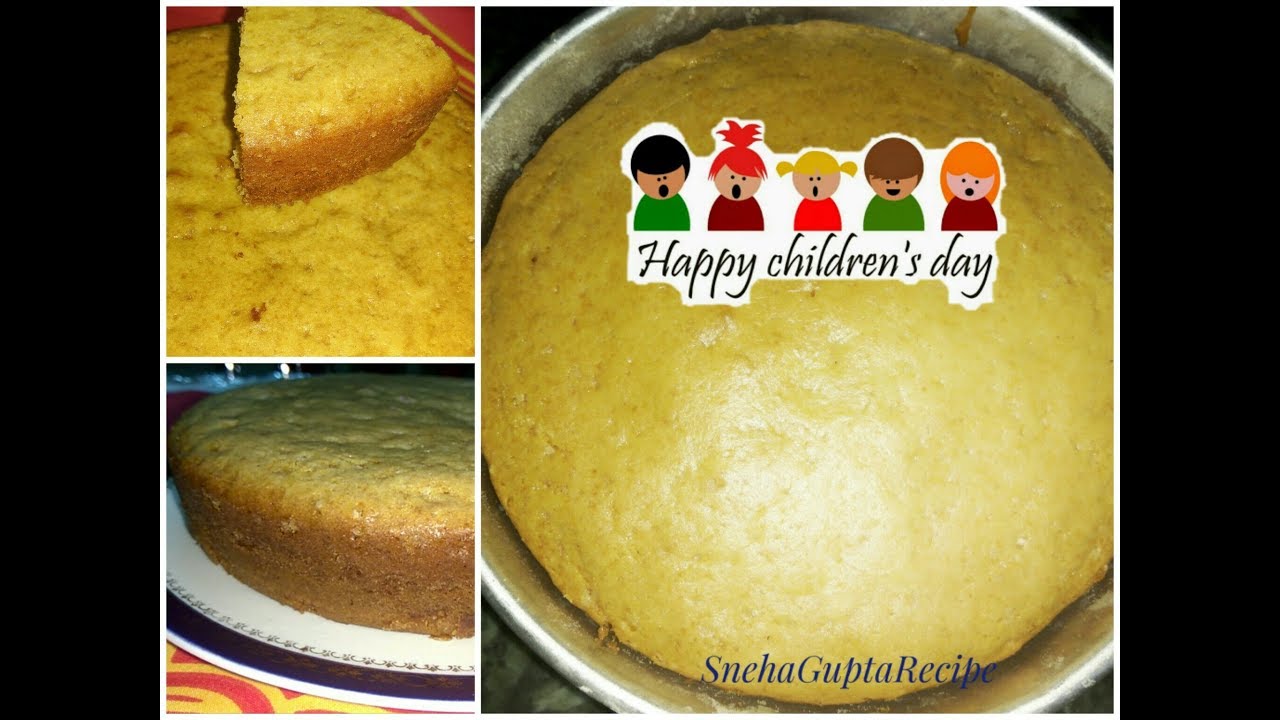 Children's Day Special CAKE Recipe/Basic Vanilla Sponge cake - YouTube