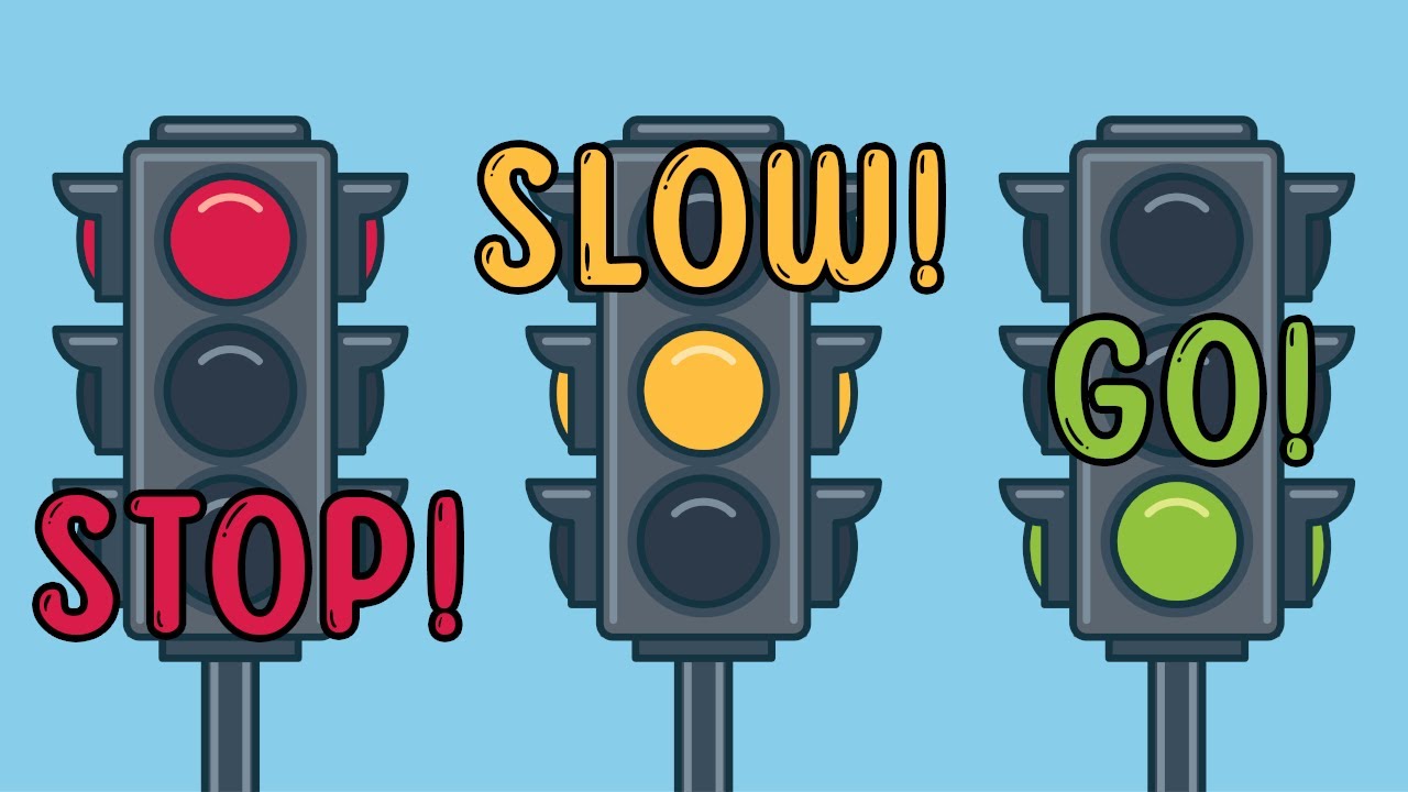 Stop, slow, GO! (The traffic light song) - YouTube