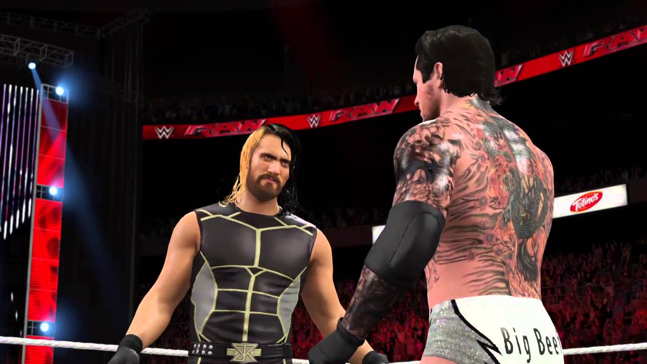 WWE 2K16 Mycareer Rollins Curb Stomps Drake - YouTube