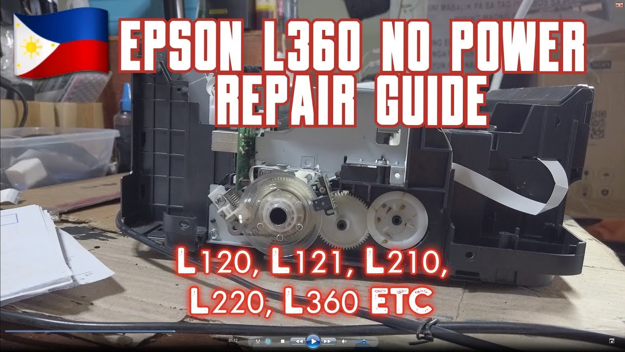 EPSON L360 NO POWER REPAIR GUIDE - YouTube