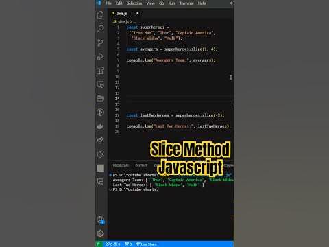 Slicing Mastery: 9/30 Days of JS - Unleashing JavaScript's Slice Method! #freshers #job # ...
