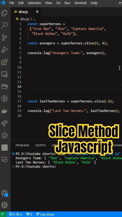Slicing Mastery: 9/30 Days of JS - Unleashing JavaScript's Slice Method! #freshers #job # ...