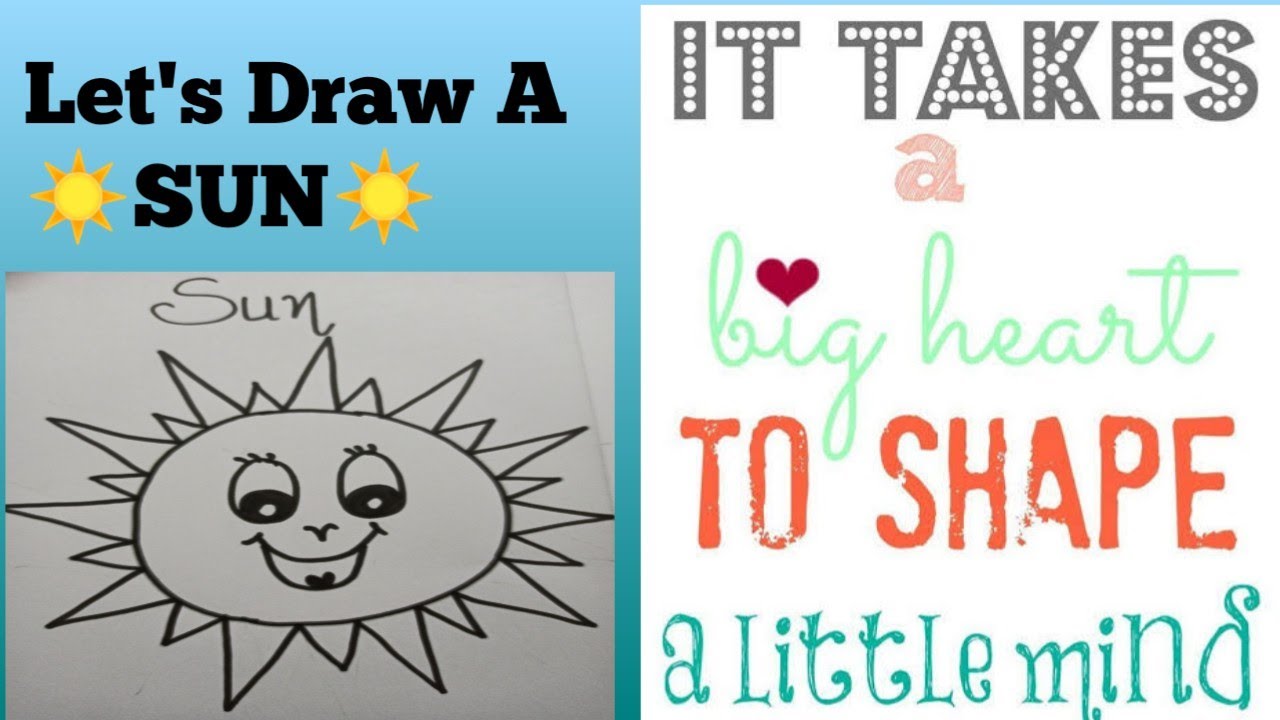 How to draw a sun| Kid's drawing | step by step| Drawing for kids ...