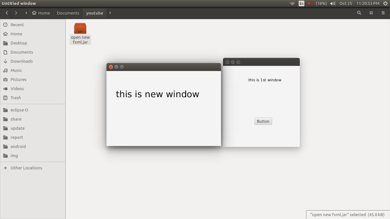 Opening An Fxml File In New Window Youtube