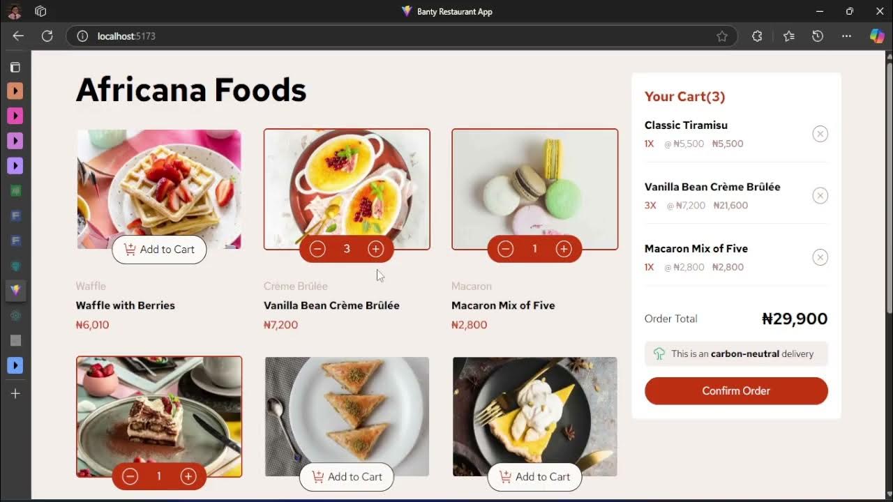Build a Simple Restuarant Application Using React & TailwindCSS Final Part - YouTube