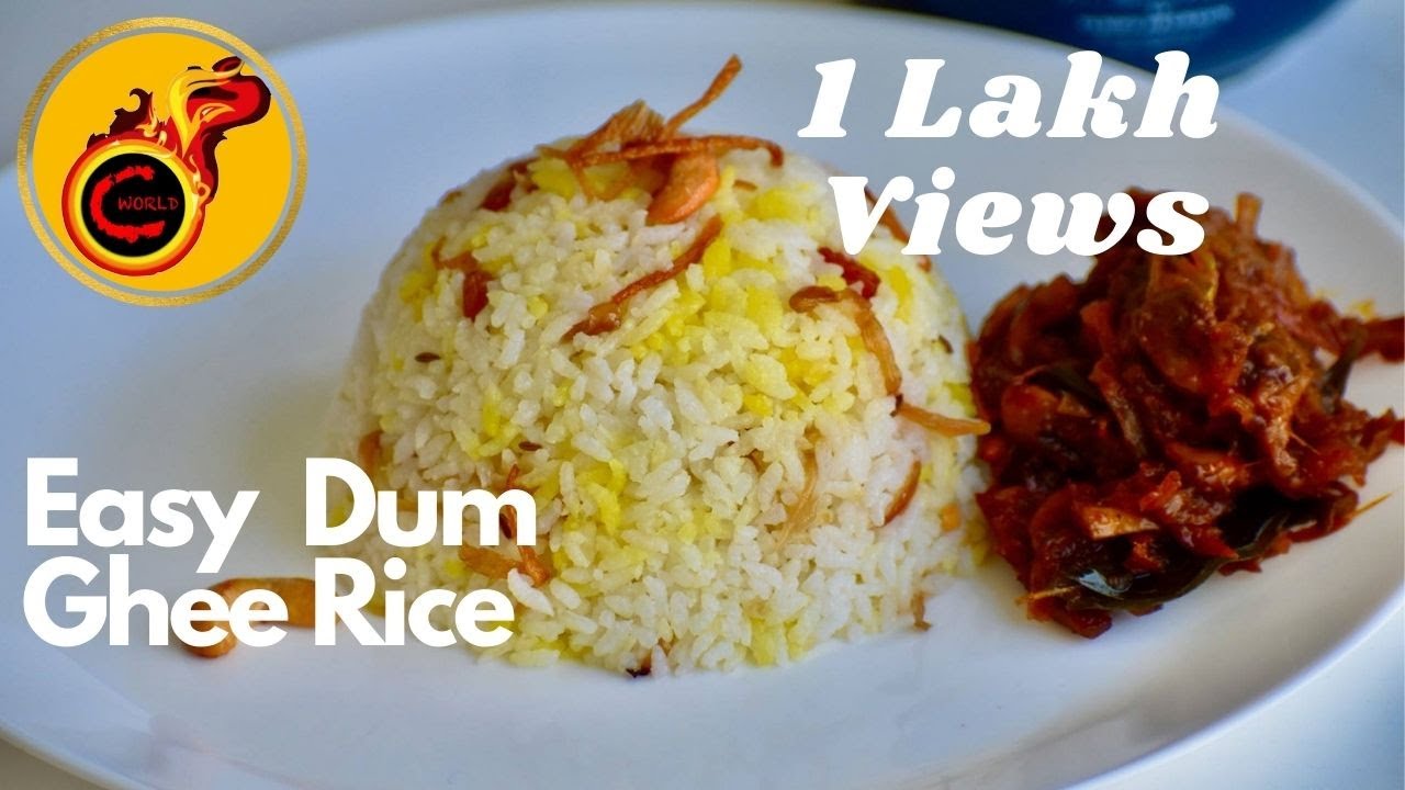Marriage Special Dum Ghee Rice| Kalyana Veetile Neychor| Kerala Dum ...