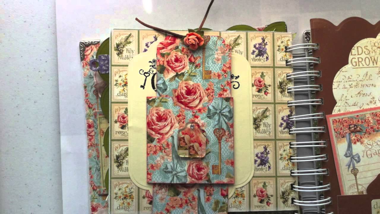 Secret Garden G45 Mini Album, Tim Holtz Mini Album, Tim Holtz Fabric ...
