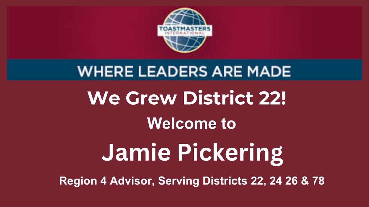 D22 PRM Corner Interview with Jamie Pickering-Region 4 Advisor, October ...