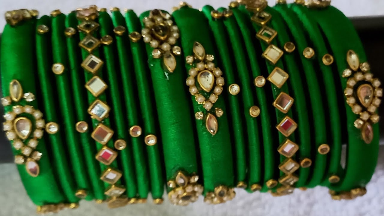 silk thread bangles making at home 🏡/ handmade bangles 🥰🥰/ diy fashion ...