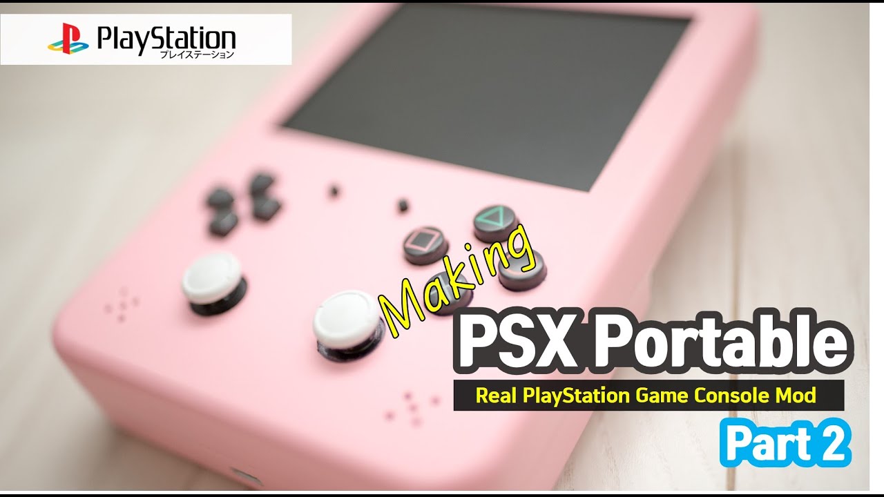 [ENG/JPN] 정크 PSONE으로 휴대용 PS1 제작 Part 2 / Making PS1 Portable Part 2 ...