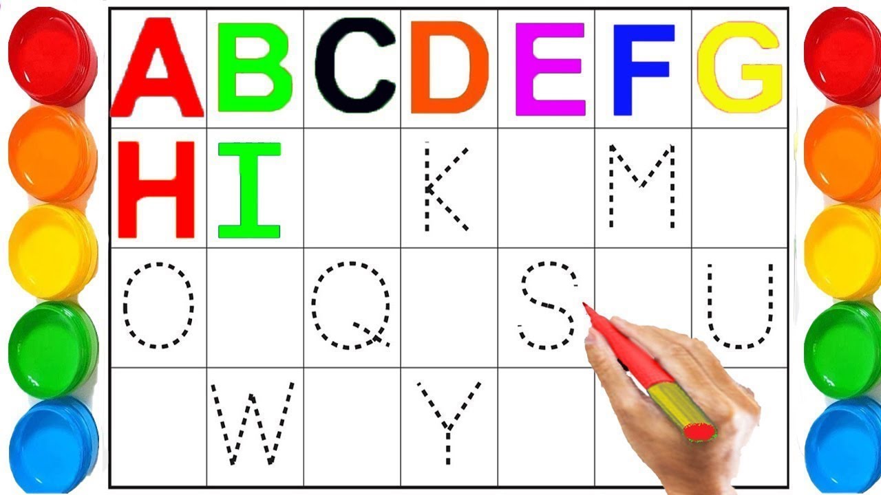 Learn ABCD Alphabets and numbers counting 123.Shapes for kids and ...