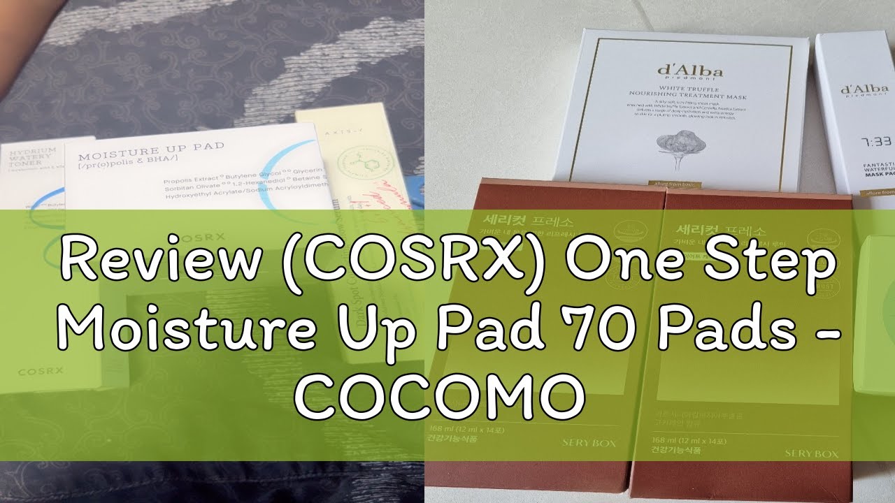 Review (COSRX) One Step Moisture Up Pad 70 Pads - COCOMO - YouTube