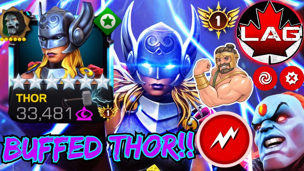 NEW BUFFED💪THOR!! Highest Current Power Level Gameplay Showcase! Maxed ...