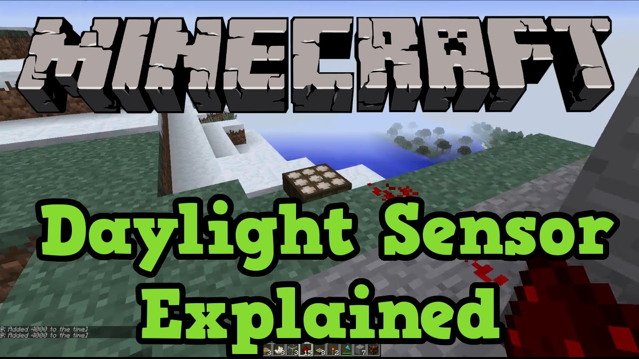 Minecraft Xbox 360 + PS3: Daylight Sensor Tutorial (TU19) - YouTube
