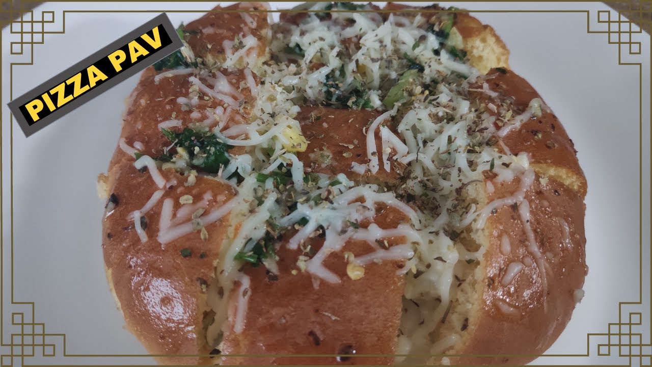 Stuffed Burger Bun | Pizzapav | Pizza Pav | Cheesy Pizza Bun | Stuffed ...