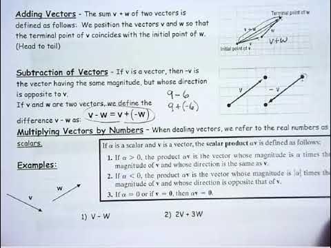 PC 1 Intro to Vectors VIDEO - YouTube