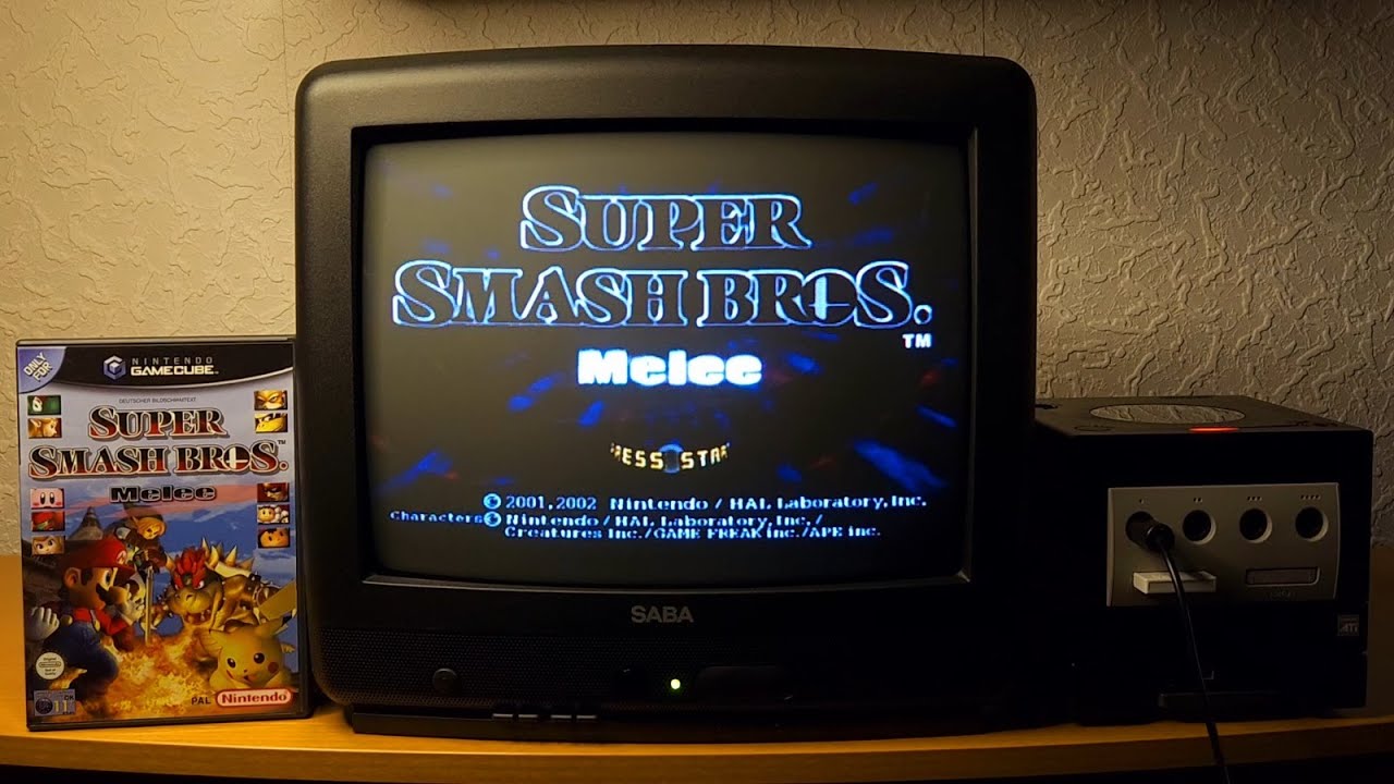 Longplay of Super Smash Bros. Melee [Nintendo GameCube] on a CRT TV ...