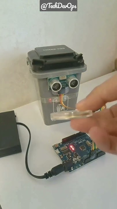 Smart dustbin using arduino #arduino #diy #iot #technology #bugbounty #electronics #raspberrypi ...