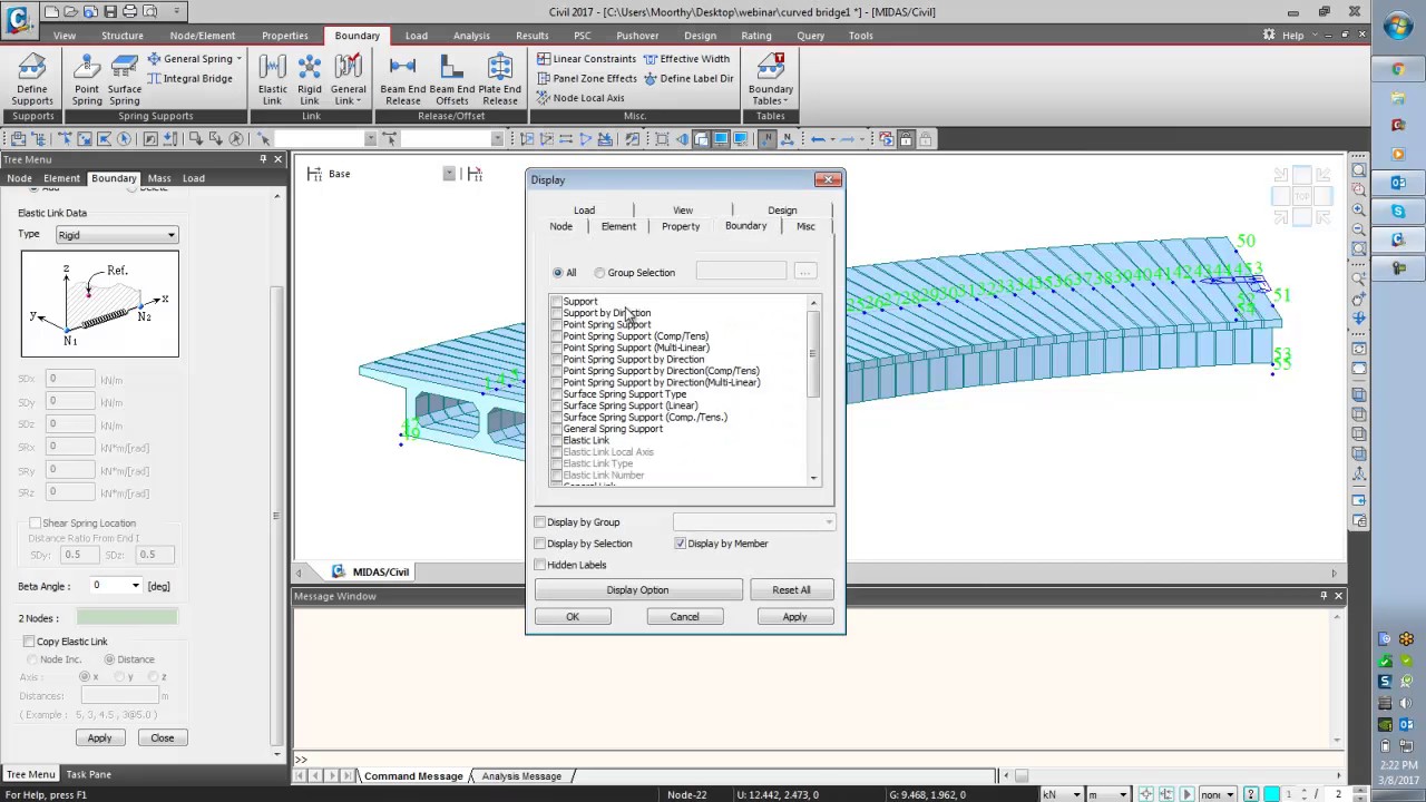 Modeling of Curved Bridge - YouTube