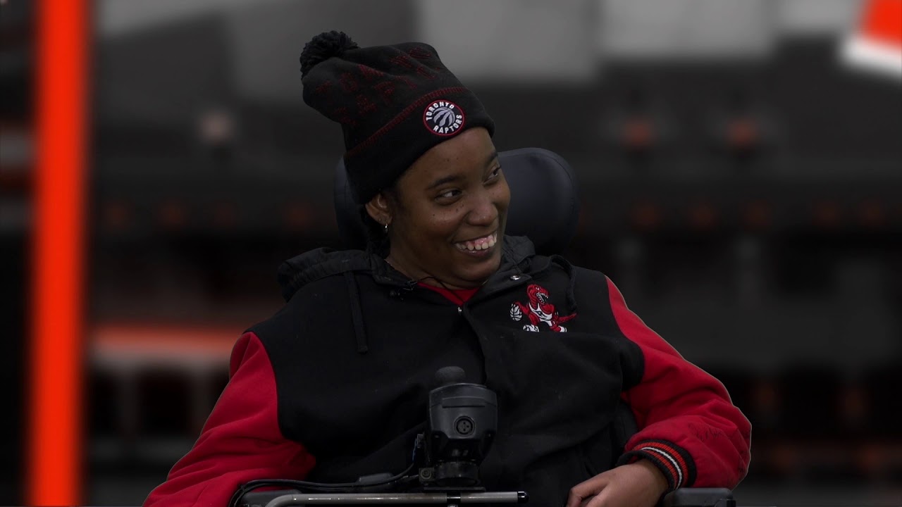 "Positive mind, positive focus." #Raptors Super Fan Monique Lawrence ...