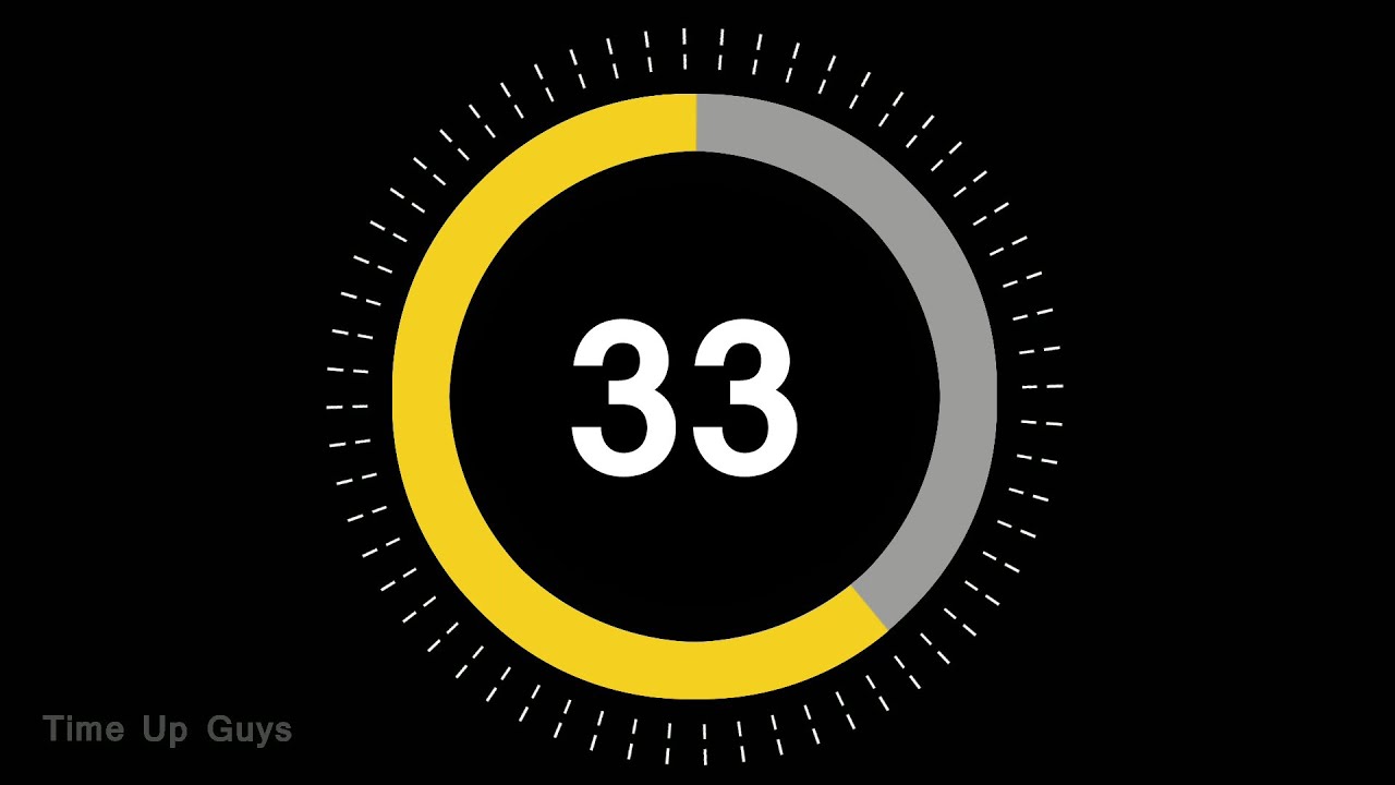 33 Second Timer Countdown 🔔 - YouTube