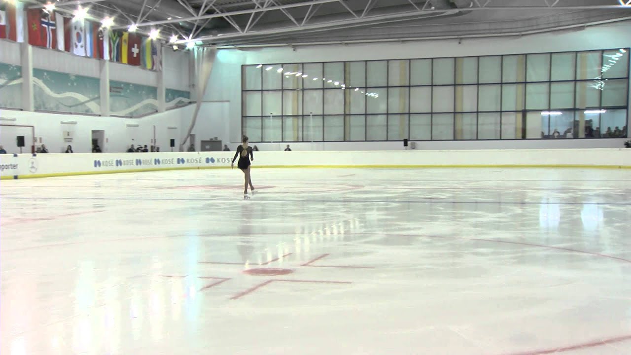 2015 ISU Junior Grand Prix - Logroño Ladies Free Skate Michaela DU TOIT ...