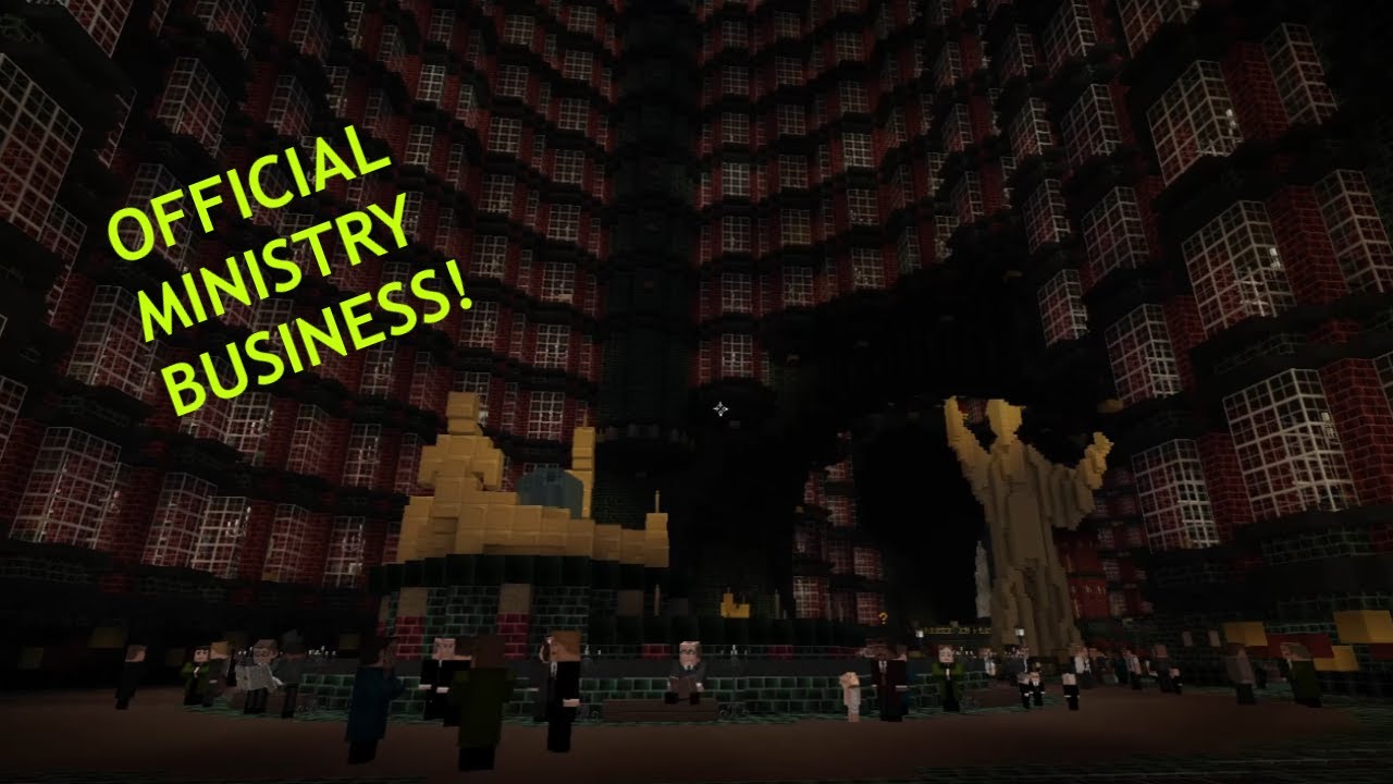 The Ministry of Magic! - Minecraft Gameplay from a Newbie - YouTube
