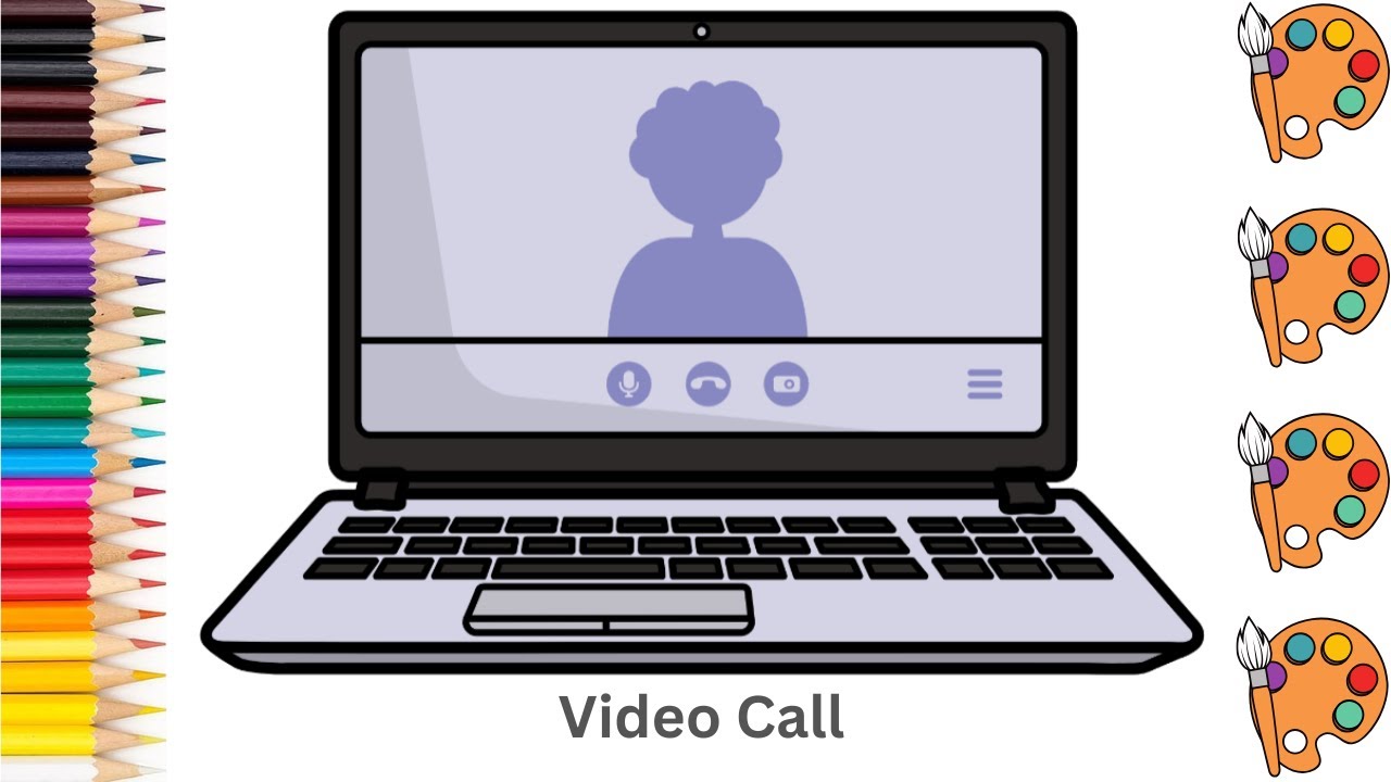Video Call - Sketch Art and Paint | Step by step tutorial | Pencil to ...