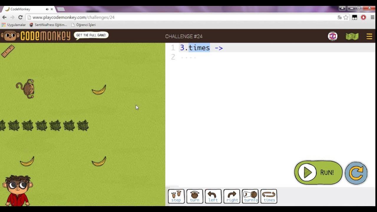 play code monkey 24 challenge level - YouTube