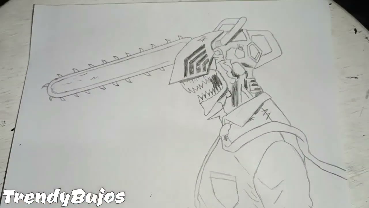 DIBUJO DE DENJI DE CHAINSAW MAN / DIBUJO A LAPIZ - YouTube