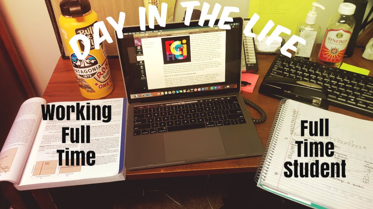 DAY IN THE LIFE | working full time & full time student - YouTube