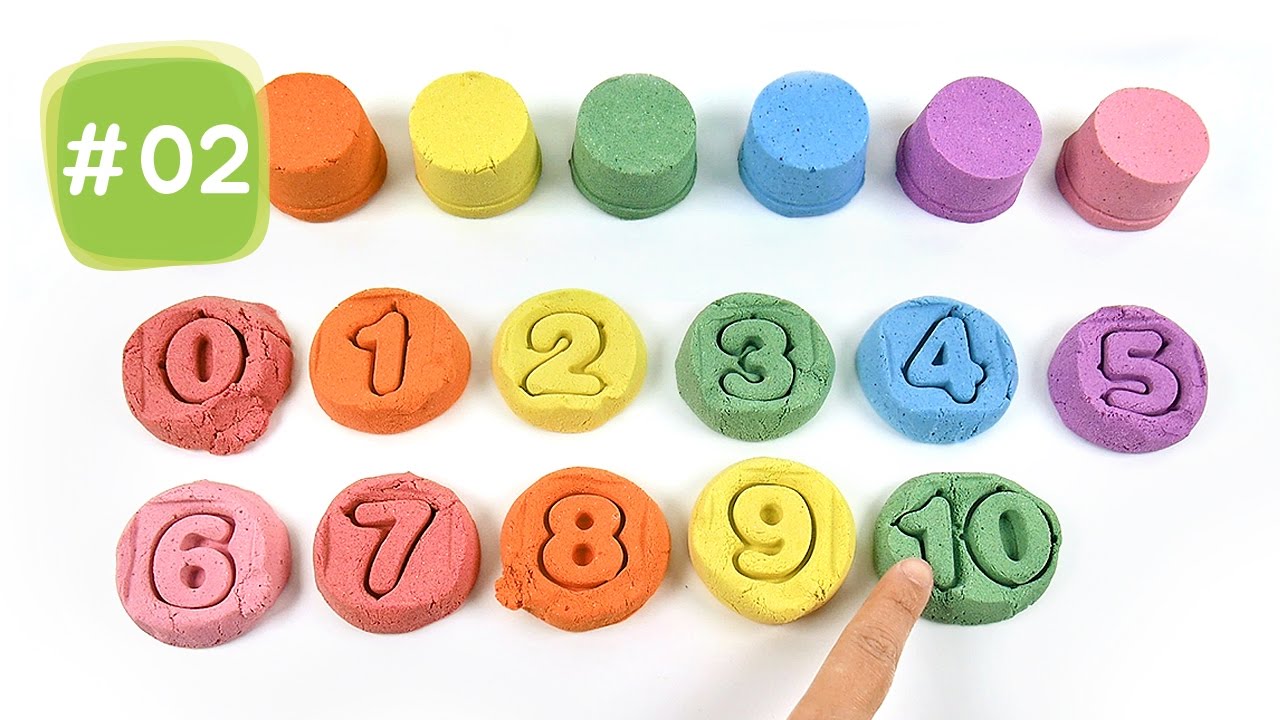 Learn Numbers with Colors Sand Alive #02 - By MagicPang - YouTube