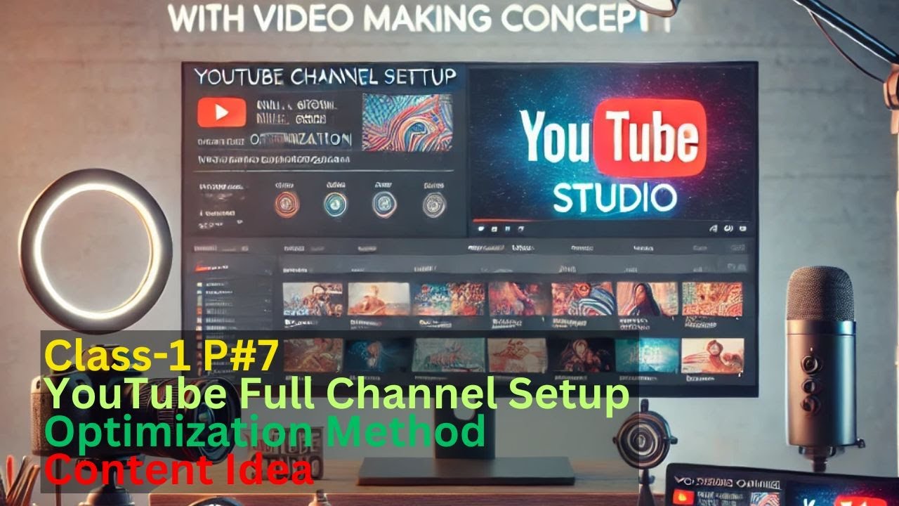 1P#07 YouTube Full Channel Setup & Optimization Technique with Video ...