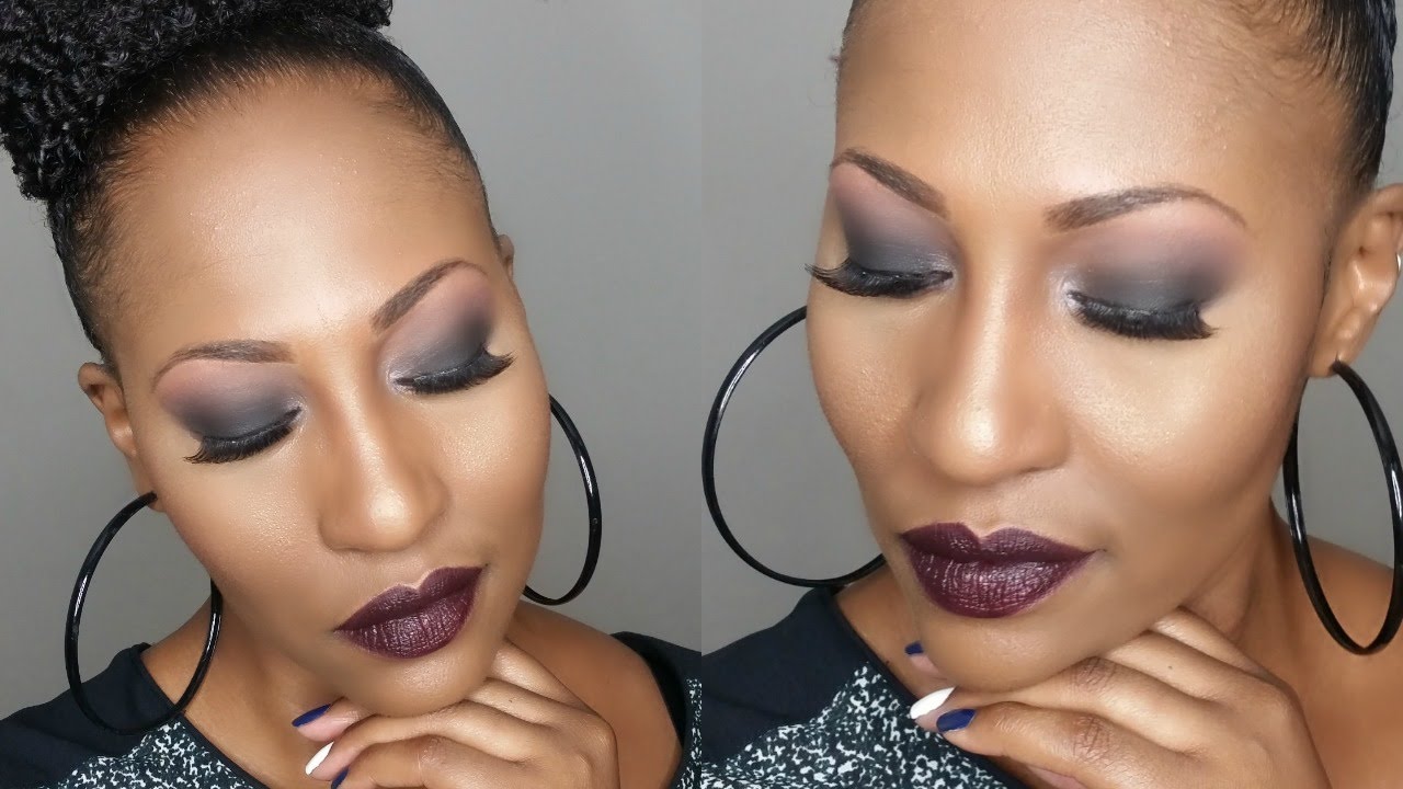 Smoky Eye & Vampy Lip Tutorial Ft. Too Faced Stardust Palette & New ...