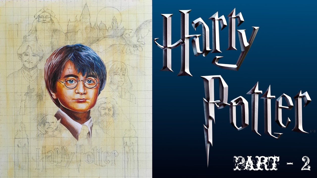 Harry Potter Drawing | Part - 2 | Sketch | Colour - YouTube