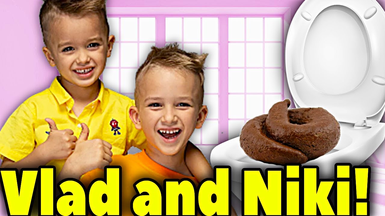 Vlad and Niki PLAY in the TOILET! Vlad and Niki POOP in the TOILET ...