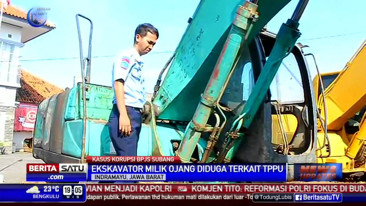 Penyidik Sita Ekskavator Milik Ojang Suhandi - YouTube