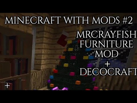 Minecraft with Mods - Mr.crayfish Furniture Mod + Decocraft (#2) - YouTube