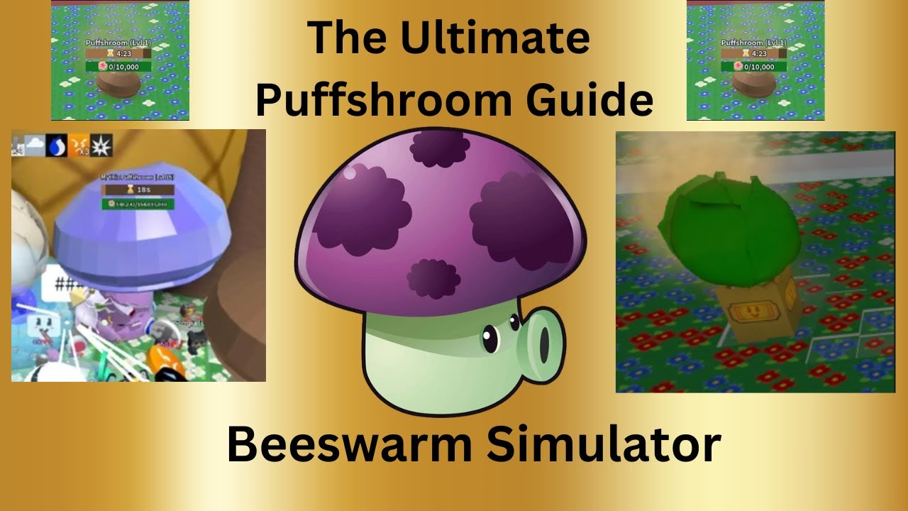 The Complete Guide on Puffshrooms in Beeswarm Simulator!!! - YouTube
