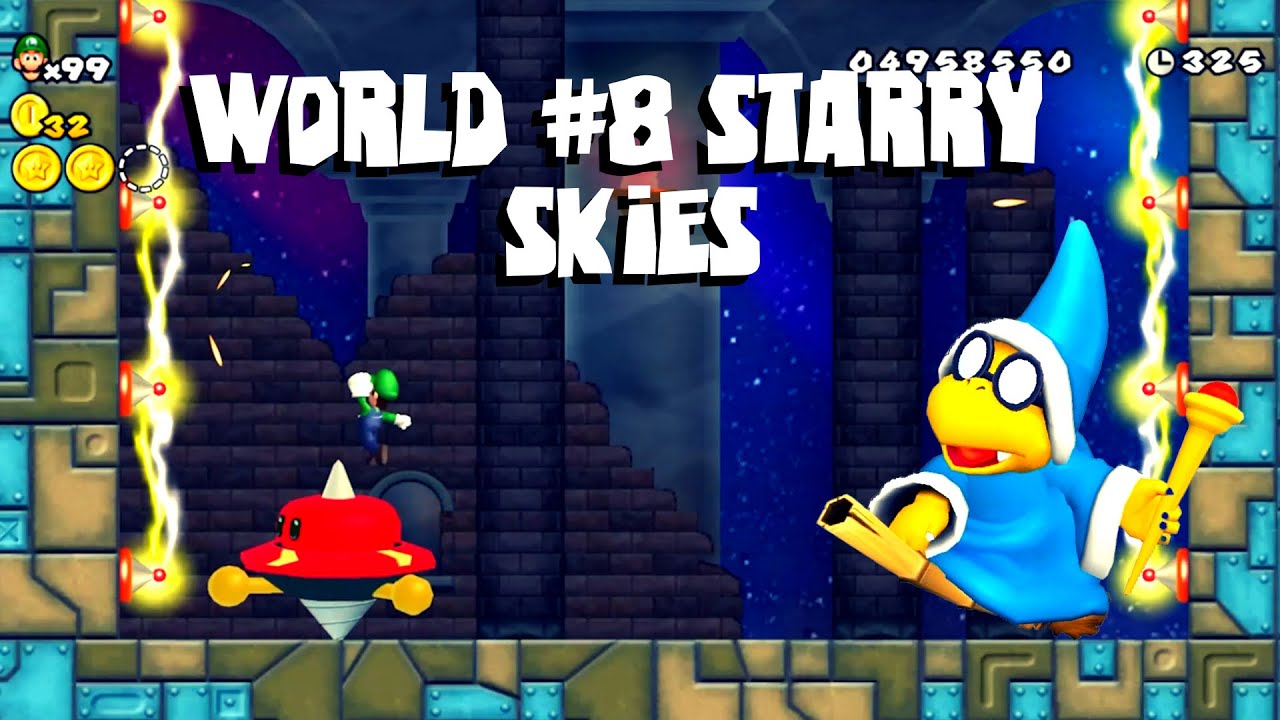 Newer Super Mario Bros Wii Part 8 Starry Skies ! - YouTube