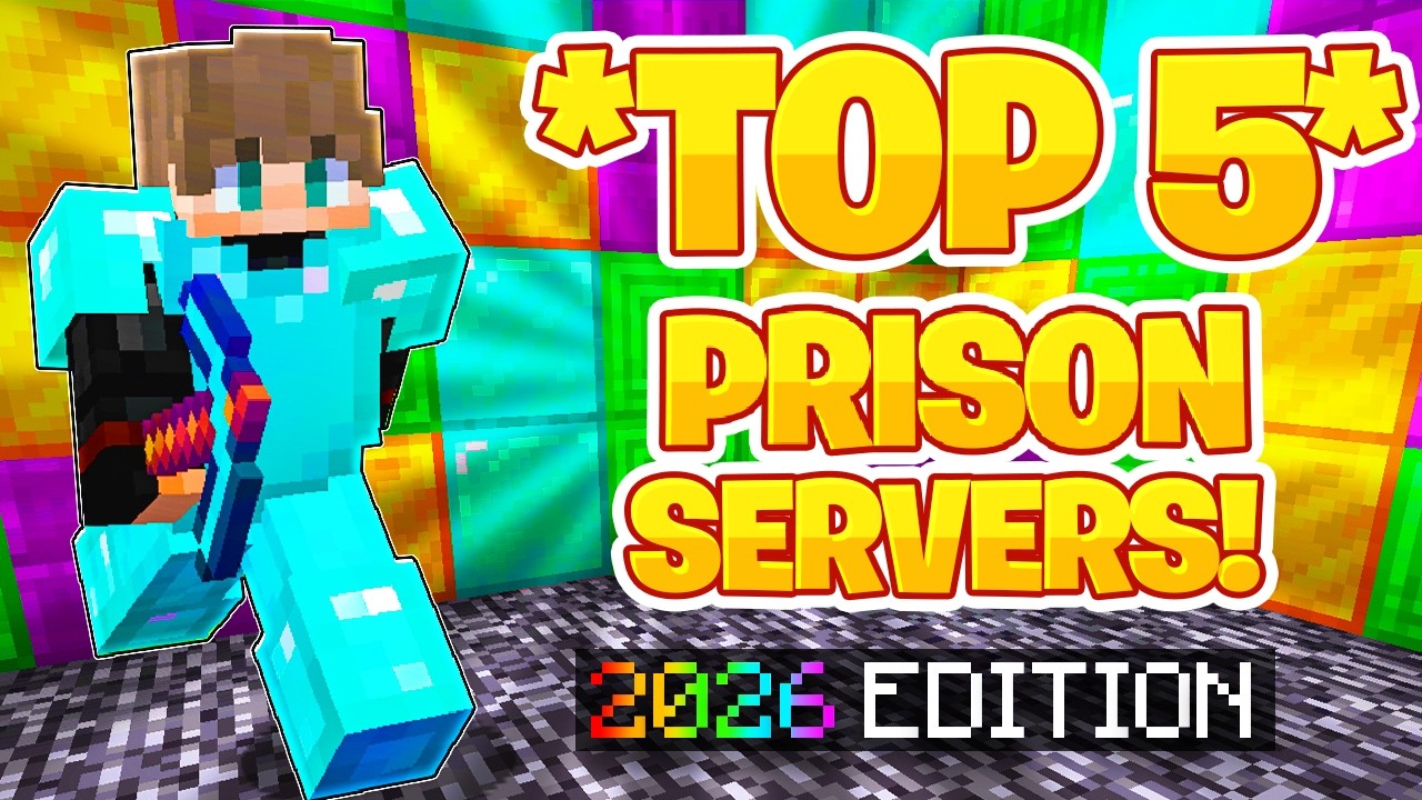 TOP 5 PRISON SERVERS *2026* | Best Minecraft OP Prison | 1.8/1.19/1.20 ...