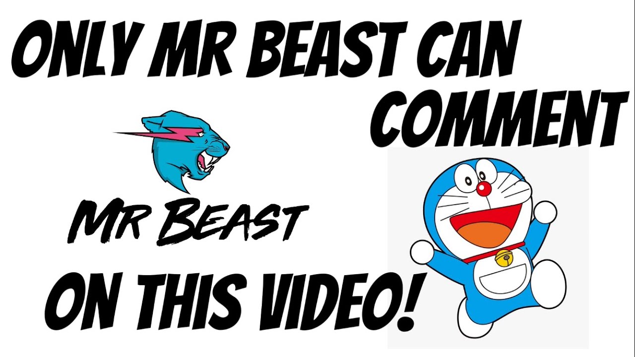 Only Mr. Beast Can Comment On This Video! @MrBeast - YouTube